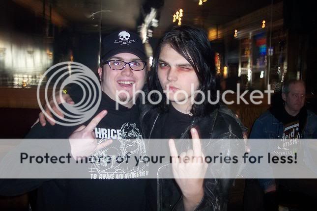 April 4th, 2004. Chicago. Bottom Lounge. Gerard and Me (looking like ...